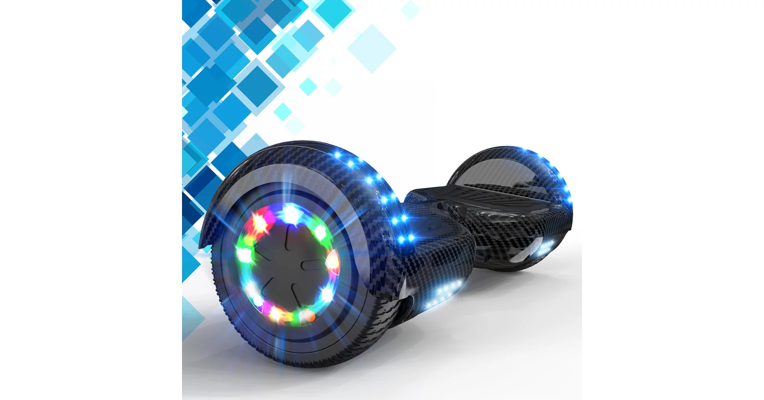 Future Board X6 Hoverboard - Carbon Black - Világítós kerekek ...